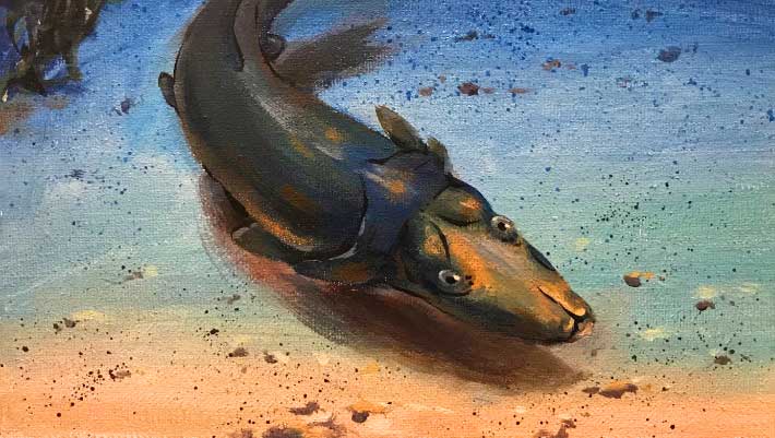 Early Devonian Fish Had Platypus-Like Snout | Paleontology | Sci-News.com