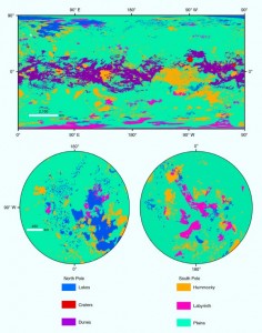 Researchers Create Global Geologic Map of Saturn’s Moon Titan ...