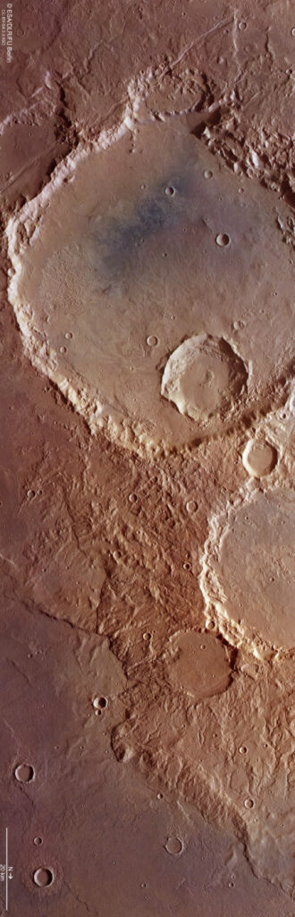 Mars Express Sees Craters and Fractures in Terra Sirenum | Sci.News