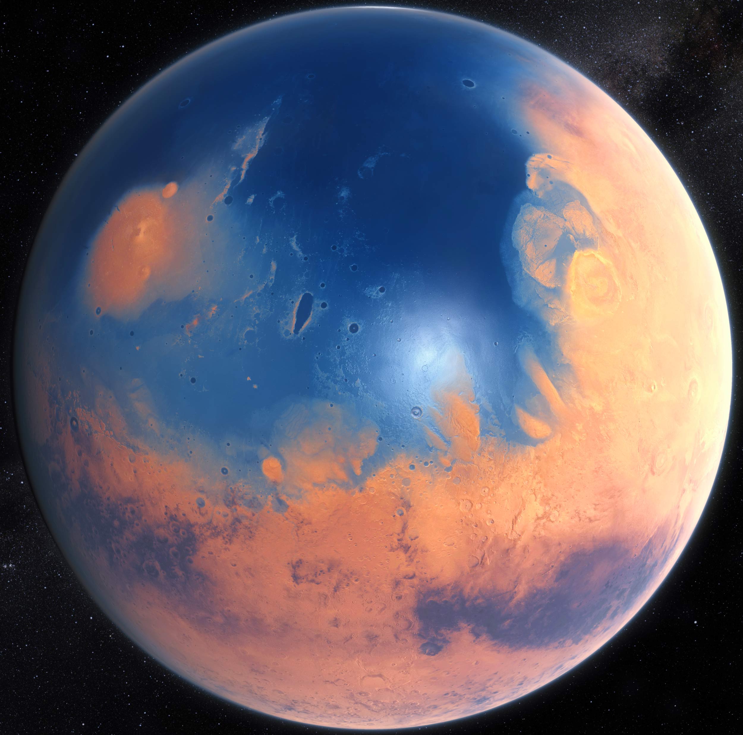 Mega Tsunamis Resurfaced Shorelines Of Early Mars Ocean Researchers